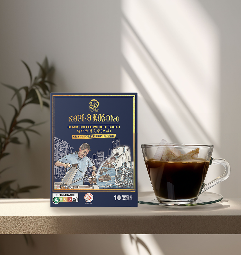 Kopi-O Kosong (Box of 10 sachets) – Kim's Duet